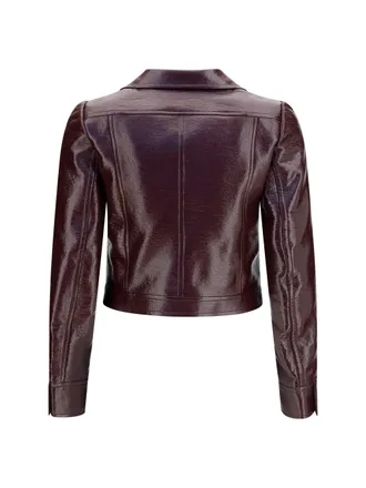 Courr&egrave;ges Womens Reedition Vinyl Jacket Burnt Red