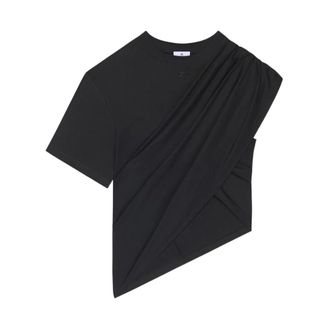 Courr&egrave;ges Damen, Oberteile, Schwarzk, MGr&ouml;&szlig;e