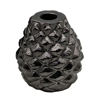 LAMBERT Kerzenleuchter Pine Tannenzapfen Schwarz (9cm)