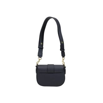 Love Moschino Womens Logo-Embellished Polyurethane Shoulder Bag Black