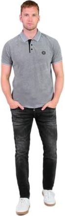 Le Temps Des Cerises Polo Pirox en jacquard gris