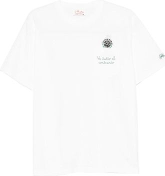 MC2 Saint Barth Homme, Tops, Blanc, Taille: M Austin Cotton T-Shirt