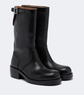 Dries Van Noten Bottes en cuir