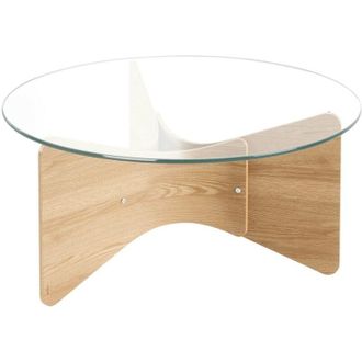 Umbra Table basse en bois et verre Madera