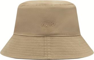 Autry Baumwoll-Bucket Hat mit Stickerei-Logo - - Accessories - Herren - Beige - ONE SIZE