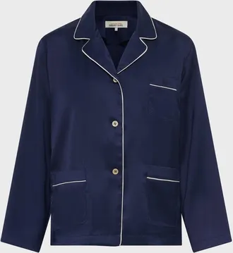 Gerard Darel Chemise satin&eacute;e - BAHYALEE - Marine