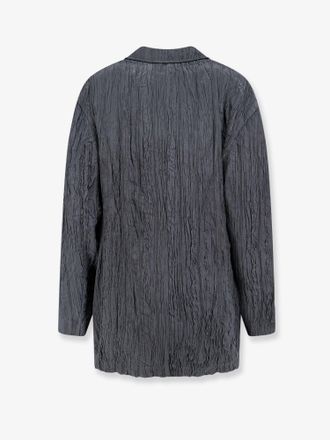 Alysi Womens Blazer Wrinkled Grey Viscose Blazers Jacket