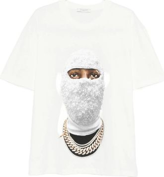 Ih Nom Uh Nit IH NOM UH Nit, Homme, Tops, Blanc, Taille: L Mask Future Crewneck T-Shirt
