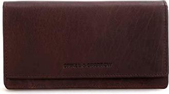 Spikes & Sparrow Kentucky, Portefeuille bi-Pliable Femmes, Marron, 17 x 4 x 9 cm