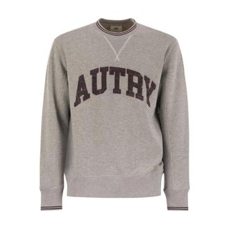 Autry Rundhals-Sweatshirt mit Logo-Applikation - - Sweatshirts & Hoodies - Herren - Grau - M