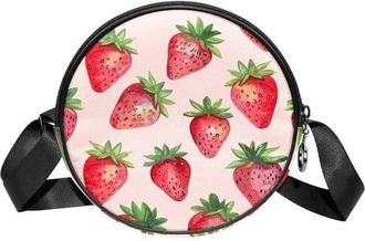 Generic Petit sac &agrave; bandouli&egrave;re Circle pour femme, petit sac &agrave; bandouli&egrave;re avec fermeture &eacute;clair, bretelles r&eacute;glables, sac &agrave; main rond d&eacute;contract&eacute; pour femmes