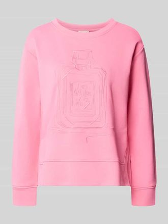 Milano Sweatshirt mit Motiv-Stitching und Rundhalsausschnitt