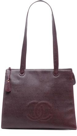 Chanel Shopper - CC Caviar Tote - Gr. unisize - in Rot - f&uuml;r Damen