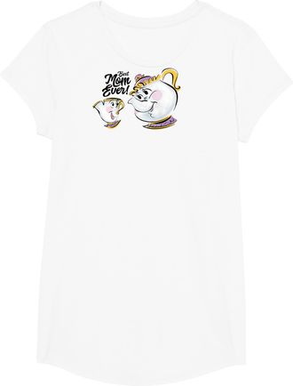 Disney Beauty and the Beast Chip Mrs. Potts Best Mom Ever T-Shirt