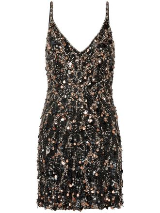 Jenny Packham robe Haze à coupe courte - Noir