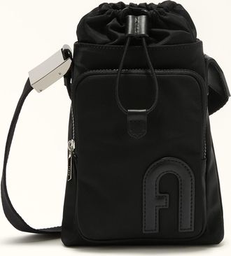 Furla Man Orion Mobiltelefonh&uuml;lle M Nero Schwarz Wasserdichtes Nylongewebe Herren