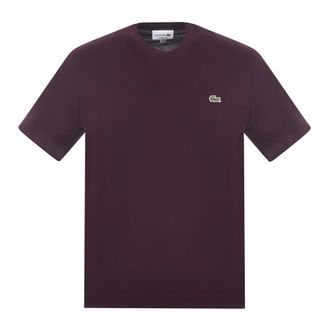 Lacoste T-shirt en coton coupe classique - Homme - Tops - Rouge - Taille: XL