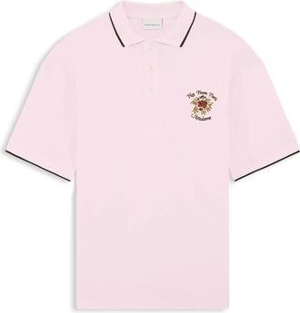 Dr&ocirc;le de Monsieur Homme, Tops, Rose, Taille: S Le Polo Piqu&eacute; Slogan Rose