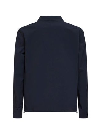Herno Mens Shirt Jacket Essence Blue Recycled Polyamide Bomber