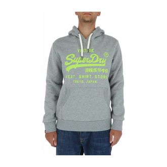 Superdry Bedruckter Blauer Pullover Herbst/Winter - - Sweatshirts & Hoodies - Herren - Grau - M