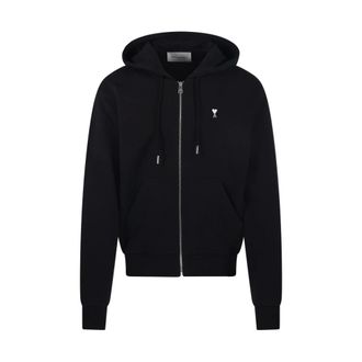 Ami Homme, Sweatshirts et sweats &agrave; capuche, Noir, Taille: L ADC Full Zip Sweat &agrave; capuche SweaT-shirt
