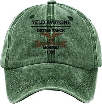Generic Yellowstone Dutton Ranch Montana Casquette de baseball vintage, chapeaux de papa vintage, casquettes de baseball rétro pour hommes, chapeaux de soleil
