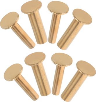 Pretyzoom 4paare K&uuml;chenmessergriff Nieten Edelstahlverschl&uuml;sse F&uuml;r Holzgriffe Ersatz-metallbolzen Diy-reparaturzubeh&ouml;r Befestigungselemente F&uuml;r Messergriffe