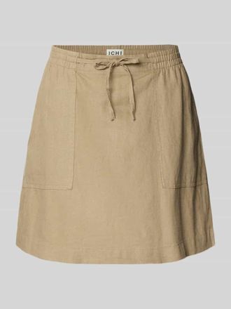 Ichi Minirock aus Leinen-Viskose-Mix Modell LINNO