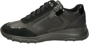 Geox Femme D Alleniee B Basket, Noir, 40 EU