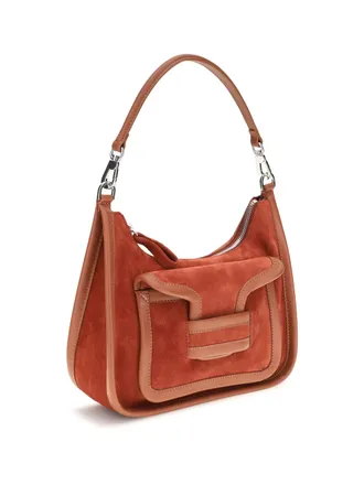 Pierre Hardy Womens Alpha Day Miss Shoulder Bag Rust Calf Leather Bos Taurus