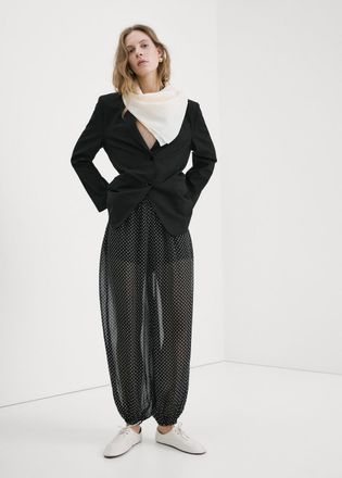 Mango Pantalon poky noir - Femme - XS - MANGO