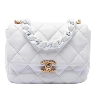 Chanel Pre-owned Vintage Flap Crossbody - - Pre-owned - Damen - Wei&szlig; - ONE SIZE