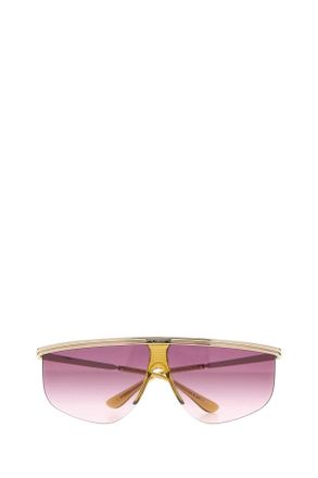 Chlo&eacute; GOLD-GOLD-GREY Platinum Metal Sunglasses - Gold