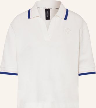 Marc Cain Piqu&eacute;-Poloshirt weiss