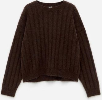 Arket Pullover Aus Mohair Und Wolle -Braun
