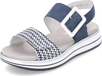 Remonte Sandales D1j53 pour femme, Bleu Combi 14., 43 EU