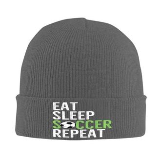 Generic Dr&ocirc;le Manger Dorm Football R&eacute;p&eacute;ter Homme Femme Watch Cap Coupe-Vent Bonnet De Trawler Chaud Bonnets Tricot&eacute; pour Jogging Cyclisme Casque Moto