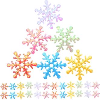 BESPORTBLE 5000st&uuml;cke Schneeflocken Konfetti Winterdeko Tischdekoration Bastelmaterial Party Streudeko Schneeflocken Dekoration f&uuml;r Feiern und DIY Projekte