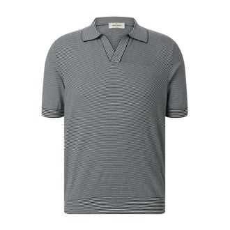 Gran Sasso Gestreiftes Poloshirt - - Tops - Herren - Schwarzk - M