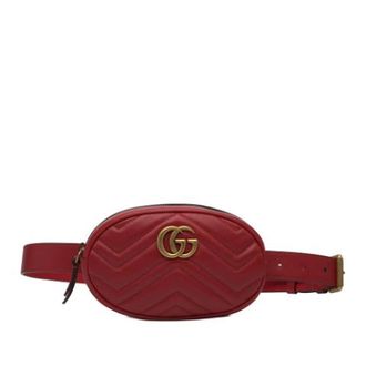 Gucci Pre-owned Leder G&uuml;rteltasche - - Pre-owned - Damen - Rot - ONE SIZE