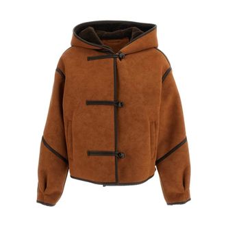 Stand Studio Fia Kunstpelz-Kapuzenjacke - - Jackets - Damen - Braun - 2XS