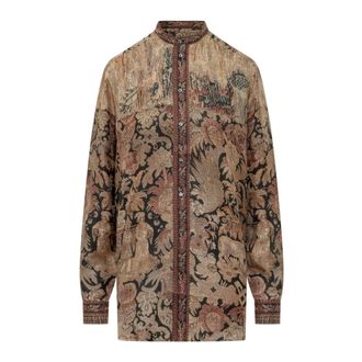 Pierre-Louis Mascia Aloe/S ML Shirt - - Blouses & Shirts - Damen - Braun - M