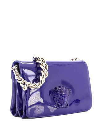 Versace Palazzo Medusa Flap Bag Leather shoulder bag - Bleu