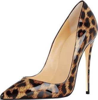 Generic Escarpins Sexy à Bout Pointu et Talons Aiguilles pour Femme, Talons Hauts élégants et Fermés pour Soirées Bals de Promo Mariages Banquets Robes de Mar