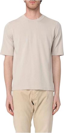 K-Way Homme, Tops, Beige, Taille: L T-Shirt Tricot Manches Courtes
