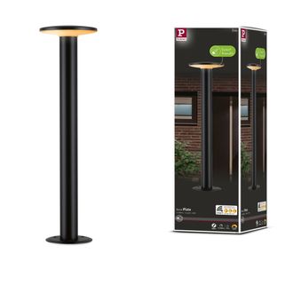 Paulmann 94755 LED Au&szlig;enleuchte Pollerleuchte Smart Home Zigbee Plate insektenfreundlich IP44 600mm Tunable Warm 280lm 230V dimmbar Anthrazit Metall