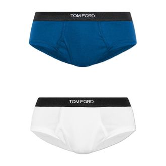 Tom Ford Homme, Sous-v&ecirc;tements, Multicolore, Taille: XS Boxer Briefs Logo-Ceinture Lot de Deux