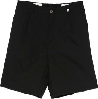 Myths Homme, Shorts, Noir, Taille: XL Pleated Belt-loop Shorts