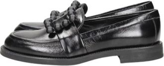 Frau Femme, Chaussures, Noir, Taille: 38 EU Mocassins &agrave; boucle