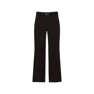 Twinset Elegante gerade geschnittene Hose aus Milano-Strick - - Trousers - Damen - Schwarzk - M